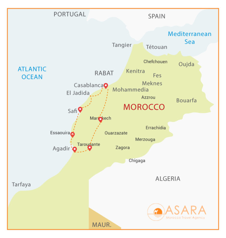 Morocco Atlantic Coast Tour (9 Days) - Asara Morocco Tours Morocco Atlantic Coast Tour (9 Days) - Asara Morocco Tours